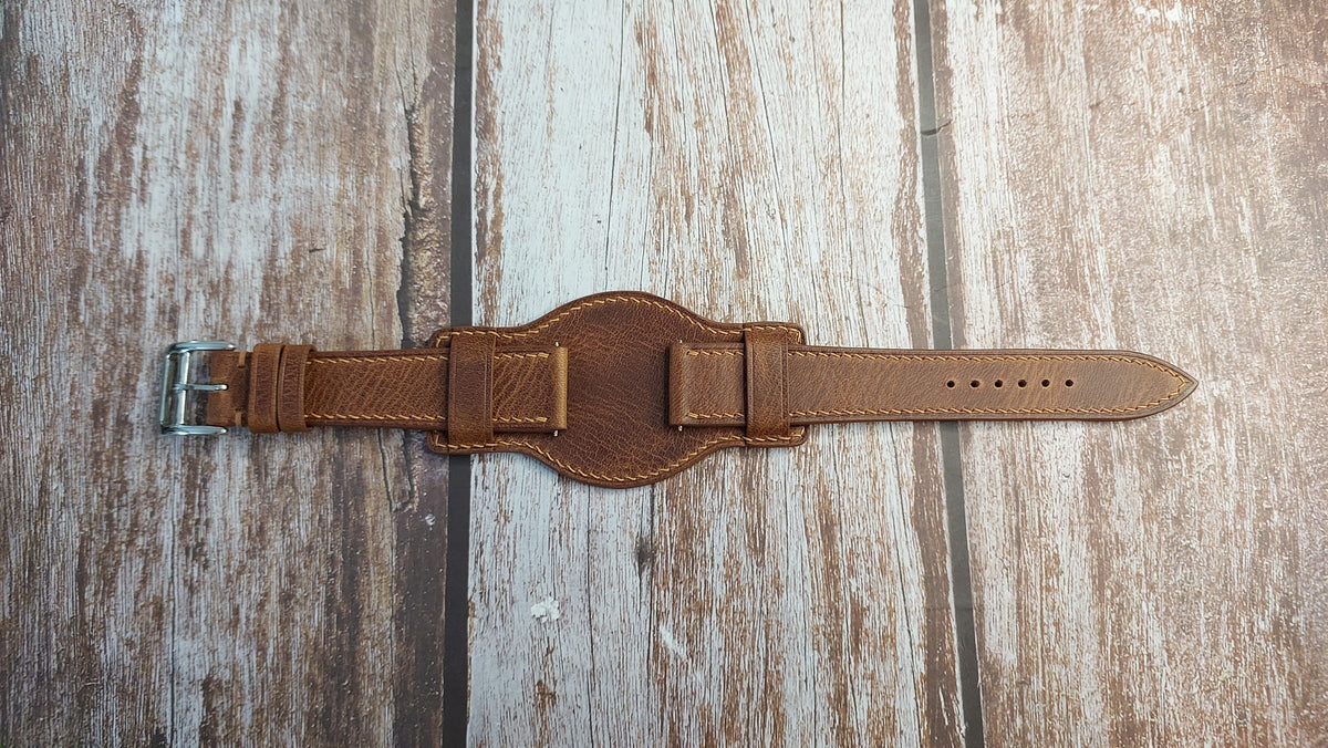Cognac Badalassi Wax Leather Strap For Grand Seiko SBGH273 Watch – VGreen