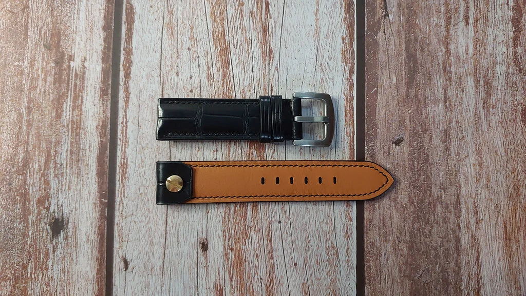 Crocodile Leather Custom Open End - CWC Military Compatible – VGreen